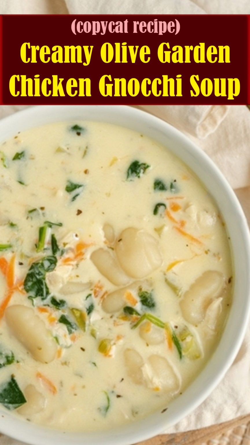 Creamy Olive Garden Chicken Gnocchi Soup – Reserveamana