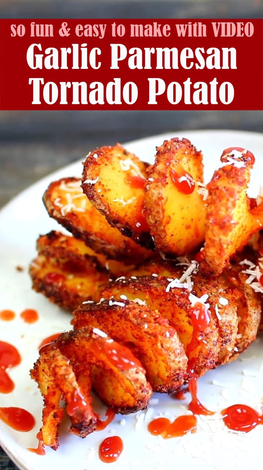 Easy Garlic Parmesan Tornado Potato with VIDEO – Reserveamana