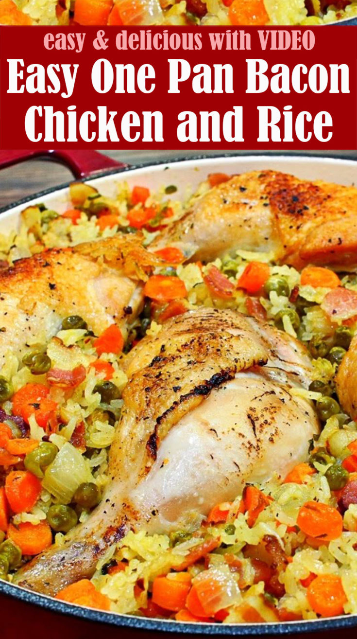 Easy One Pan Bacon Chicken and Rice with VIDEO – Reserveamana