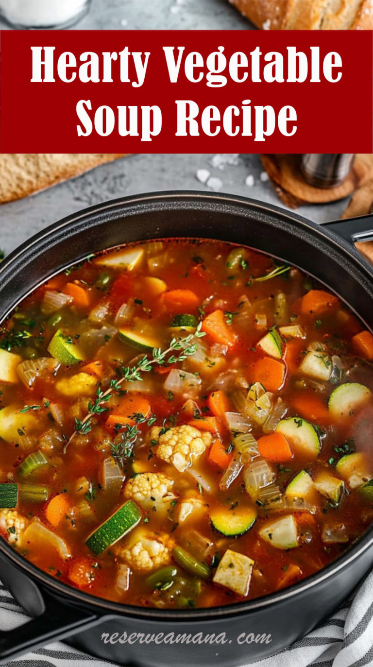 Hearty Vegetable Soup Recipe – Reserveamana
