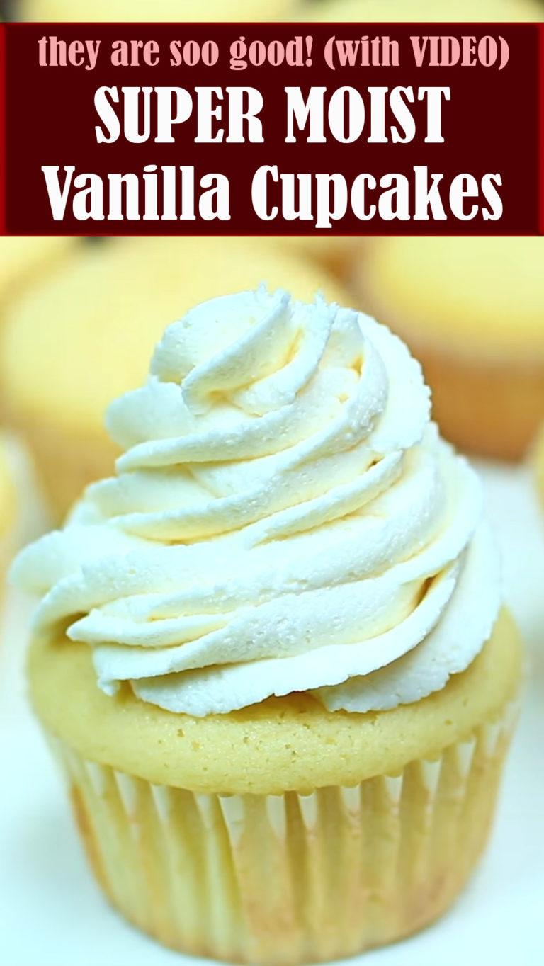 SUPER MOIST Vanilla Cupcakes Recipe (Video) – Reserveamana