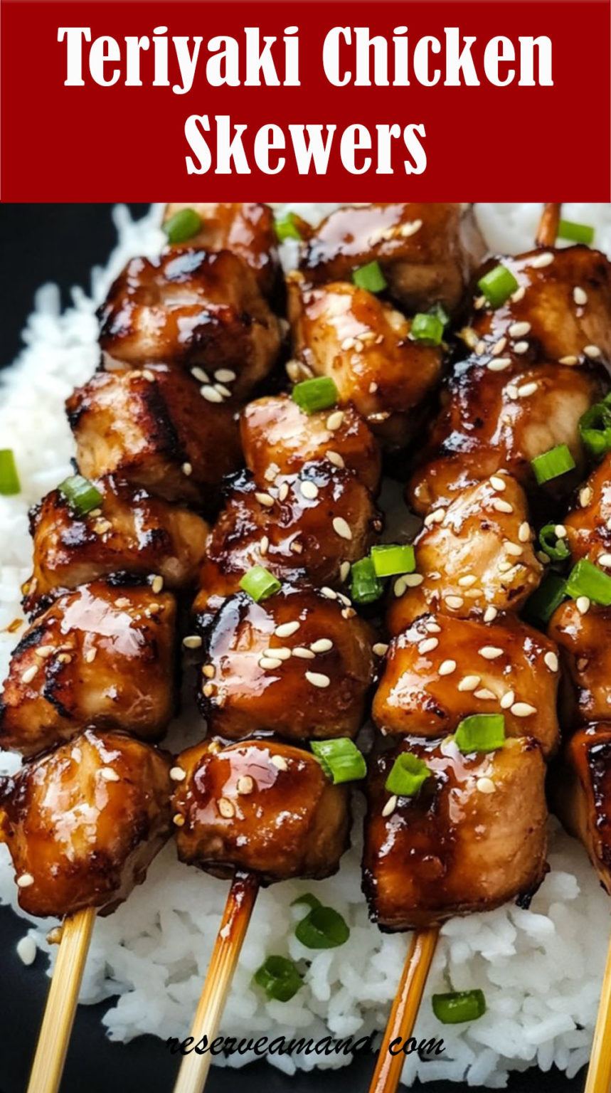 Teriyaki Chicken Skewers – Reserveamana