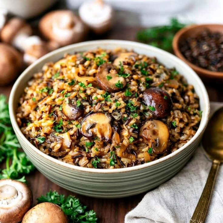 Wild Rice Mushroom Pilaf – Reserveamana